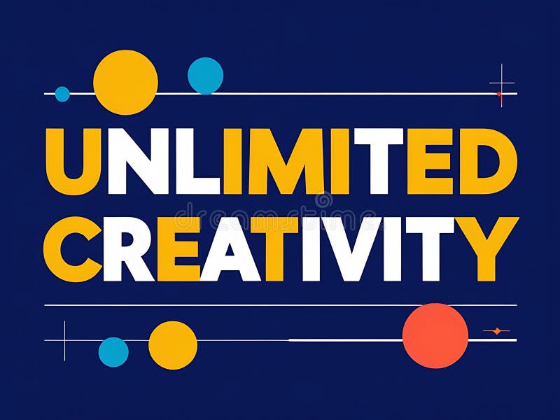 Unlimited Creativity Abstract Colorful Design Stock Illustration ...