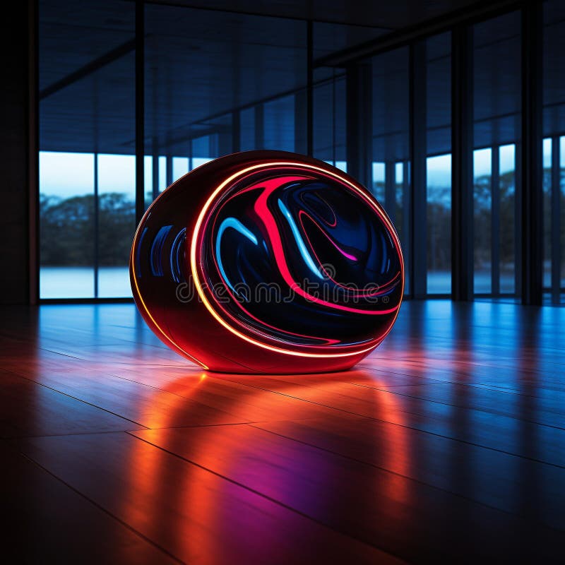 An Image of a Distorted Reflection or Mirror, with No Recognizable ...