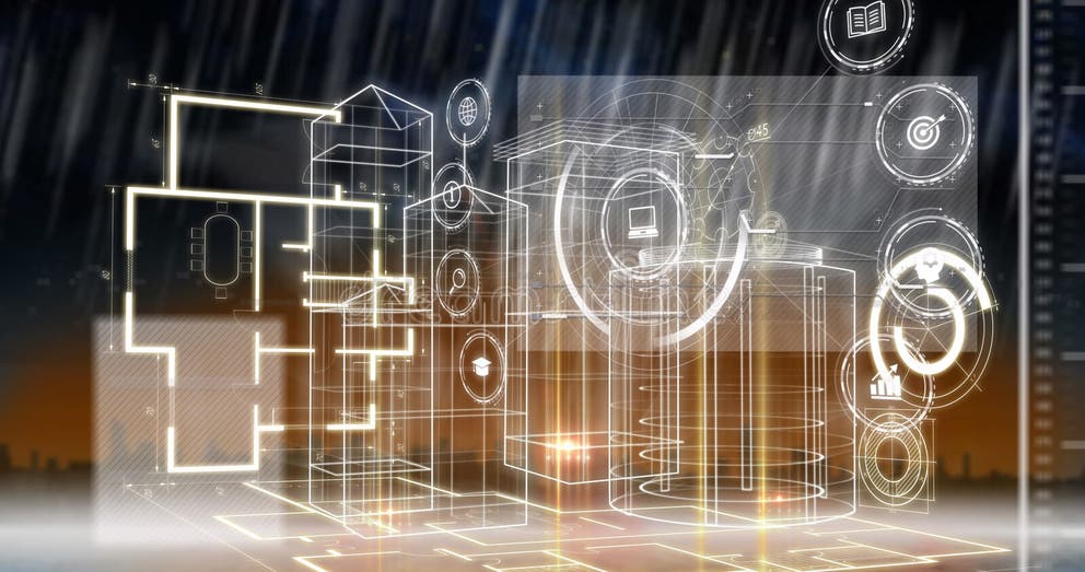 Image of Diverse Data and Icons Over Digital Screen Stock Image - Image ...