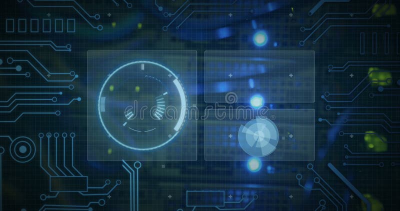 Image of Diverse Data Processing on Digital Screen Stock Image - Image ...