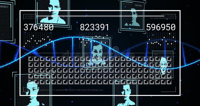 Image of Dna Moving Over Interface with Moving Squares, Profile ...
