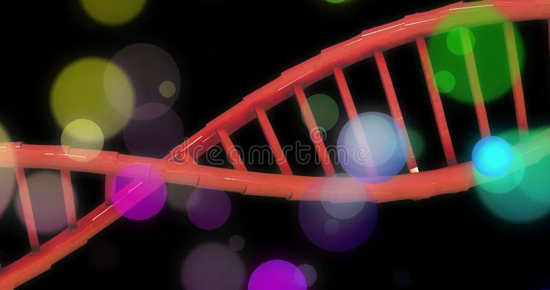 Glowing Dna Helix Over Network Science Background Stock Photos - Free ...