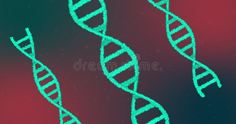 Image of DNA Structures Against Multi Color Background Stock ...