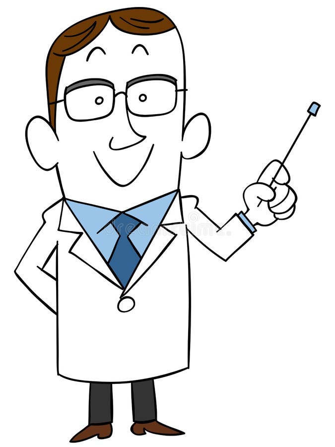 Doctor to explain stock vector. Illustration of instruction - 125883641