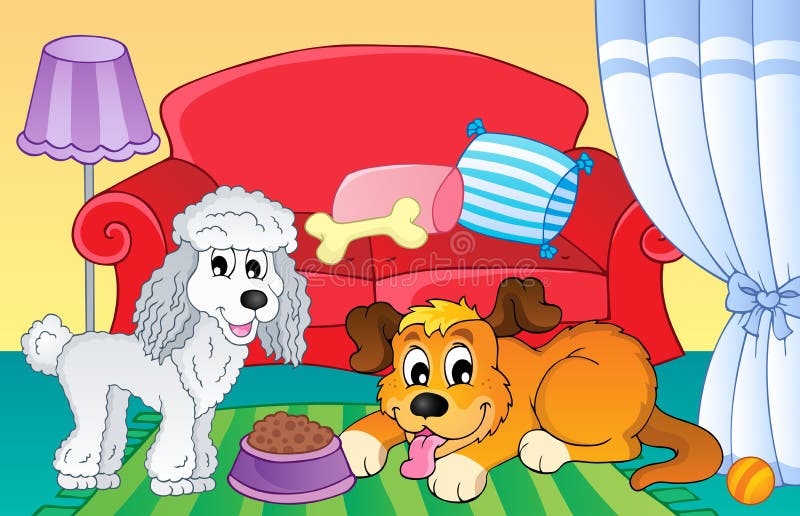 Image with dog topic 2 stock vector. Illustration of draw - 31141451