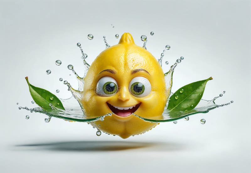 The Image is Done in a Humorous Style: in the Center of the Composition ...