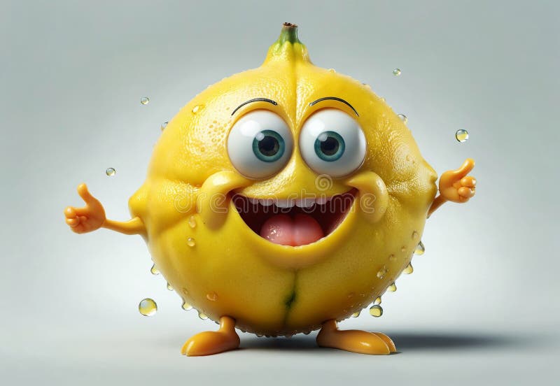 The Image is Done in a Humorous Style: in the Center of the Composition ...