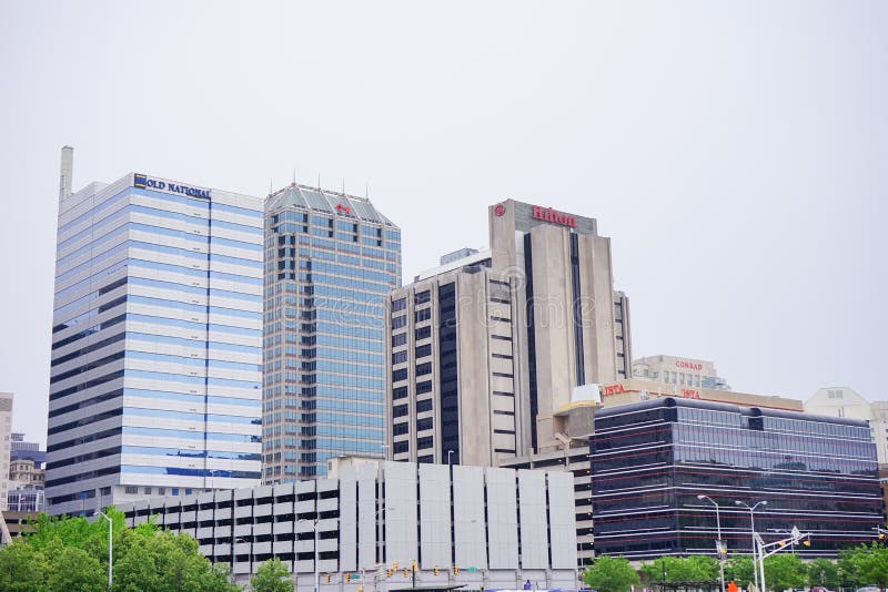 Image of Downtown Indianapolis, Editorial Photo - Image of historic ...