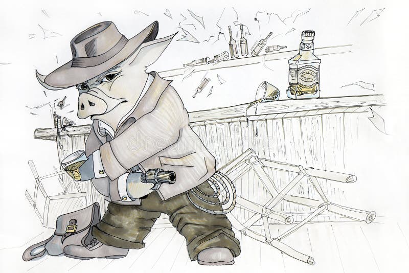 Cowboy Pig Stock Illustrations – 363 Cowboy Pig Stock Illustrations ...