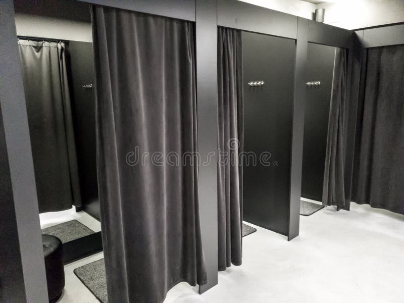 Image of Dressing or Fitting Room in Modern Shopping Mall Stock Image ...