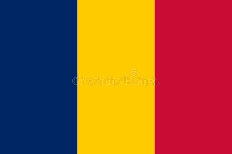 Image du drapeau du tchad illustration de vecteur. Illustration du ...