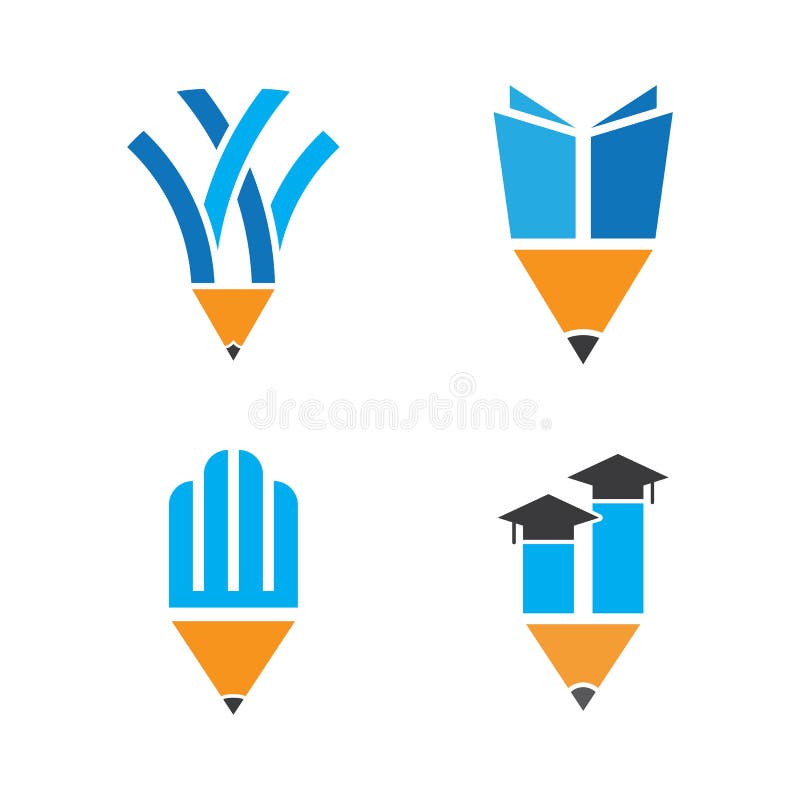 Image du logo du crayon illustration de vecteur. Illustration du ...