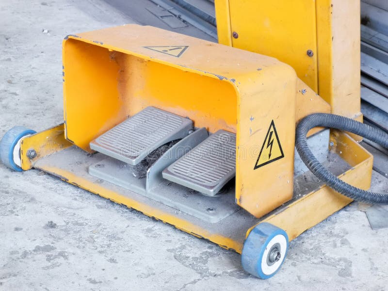 Image of Dusty Foot Switch To Control Machine Operation. Stock Image ...