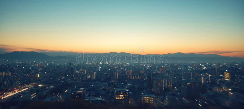 An Image of a Dynamic Cityscape with Light Trails Representing Fast ...