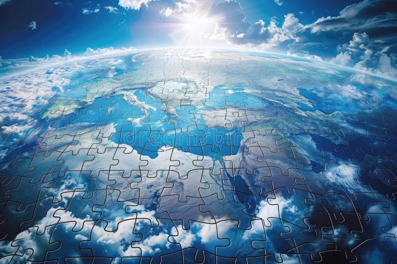 Blue Earth Puzzle Stock Illustrations – 785 Blue Earth Puzzle Stock ...