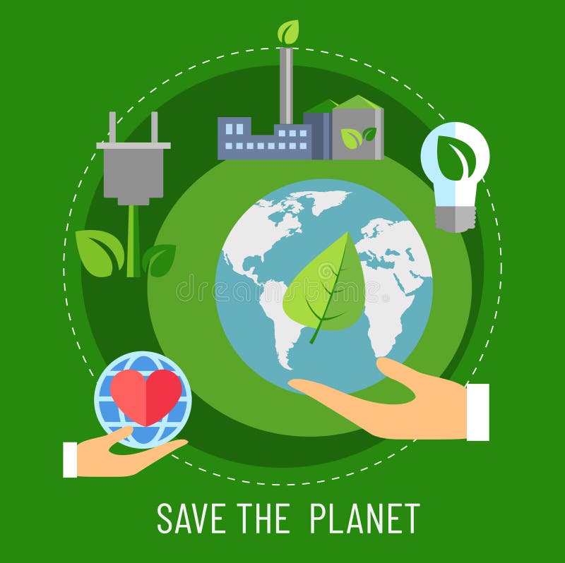 The Image of an Ecologically Clean Planet of the Earth. the Saving Our ...