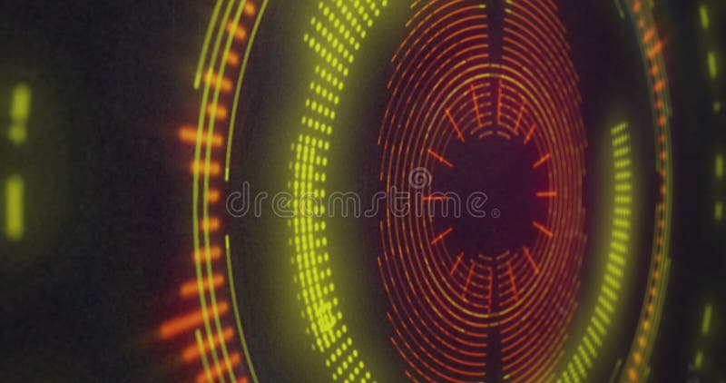 Image of Ecology Icons Over Scope Scanning Stock Illustration ...