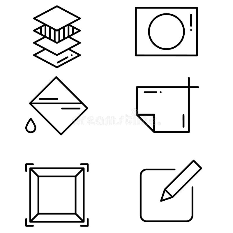Image Editing Icon Vector Set. Online Editor Illustration Sign ...