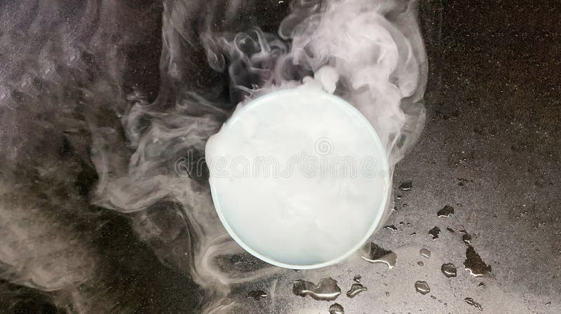 Image Effect of Smoke Produced by Putting Water in Dry Ice in Plastic ...