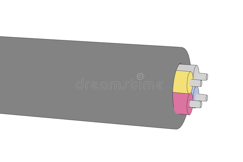 Electric cable stock illustration. Illustration of cartoon - 38946981