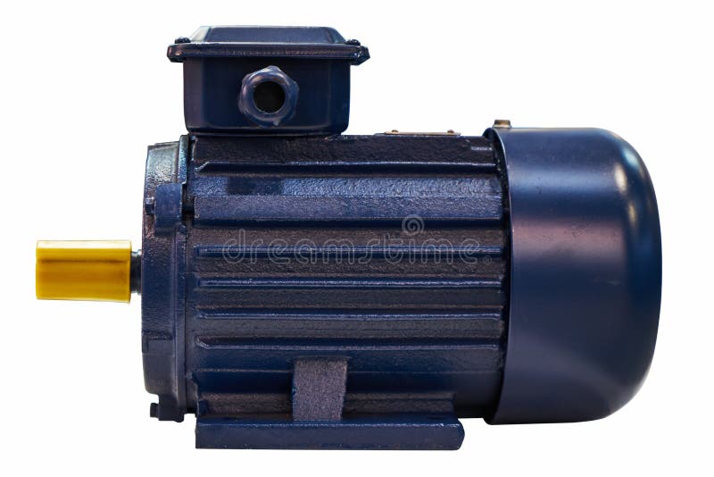 The Image of an Electric Motor. Isolated on White Stock Photo - Image ...