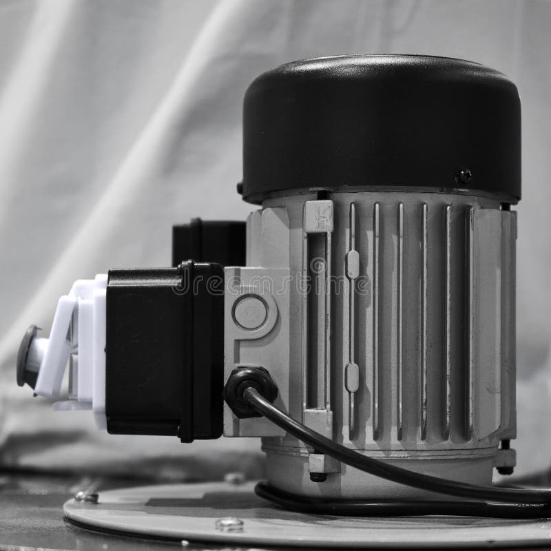 Image of Electric Motor and Chain Drive of an Agricultural Machine ...