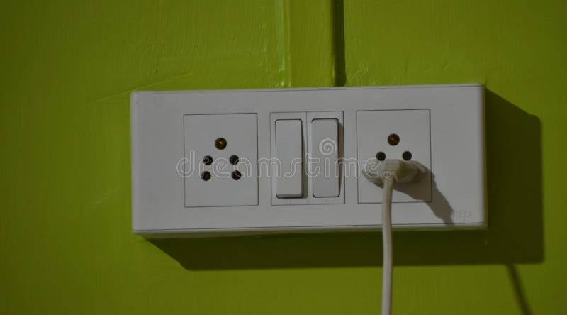 This is an Image of Electric Switch Board with Plug. Stock Image ...