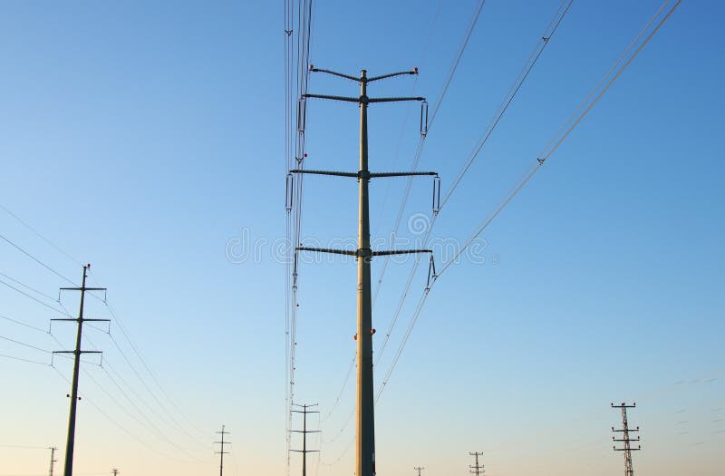 Image of Electricity Powerline View Stock Photo - Image of electricity ...