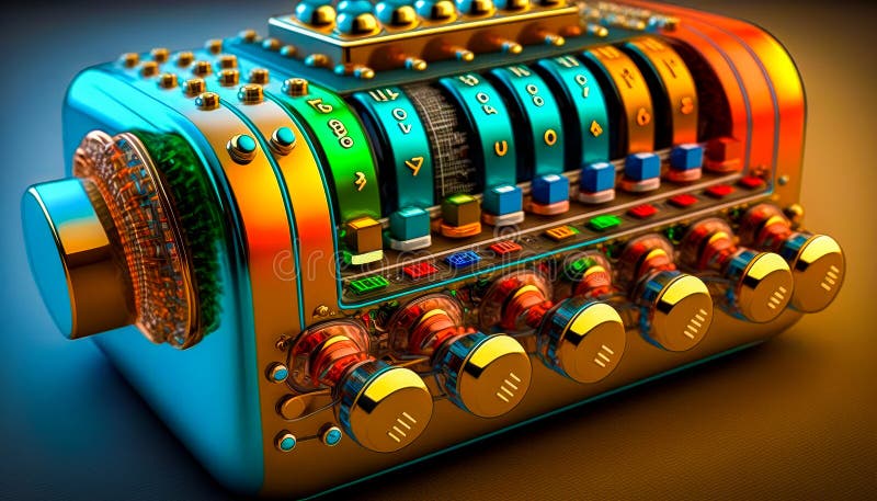 An Image of an Electronic Musical Instrument. Generative AI Stock ...