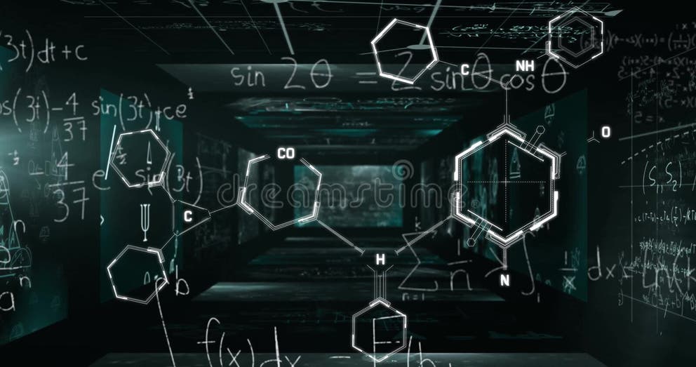 Image of Element Diagrams and Mathematical Equations Over Large ...