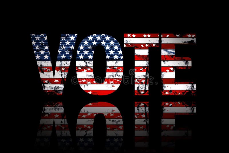 Patriotic Voting Encouragement in American Flag Colors Stock Photo ... Patriotic Voting Encouragement in American Flag Colors Stock Photo ...