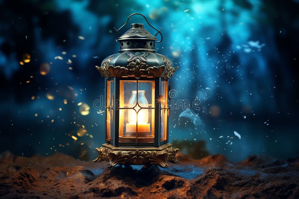 Enchanted Lantern Magical Fairytale World Stock Illustration ...