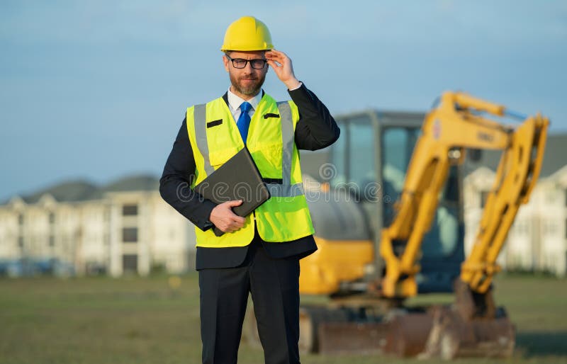 Image of Engineer Man at Civil Engineering. Engineer Man at Civil ...