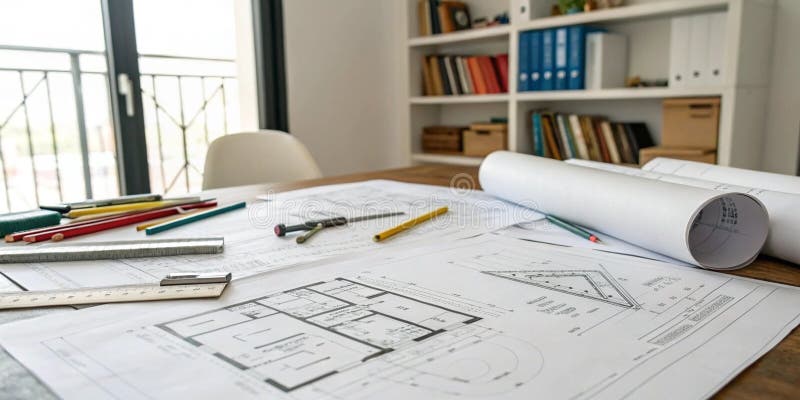 Architecture Drawings 2. Engineering and Architecture Drawings on a ...