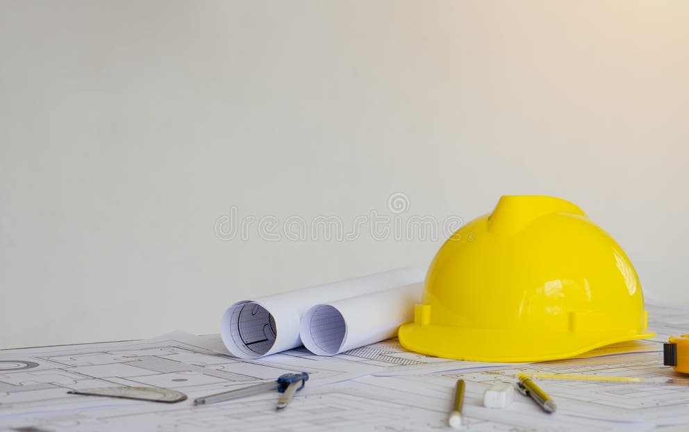 Image of Engineering Objects on Workplace.engineer Tools Stock Photo ...