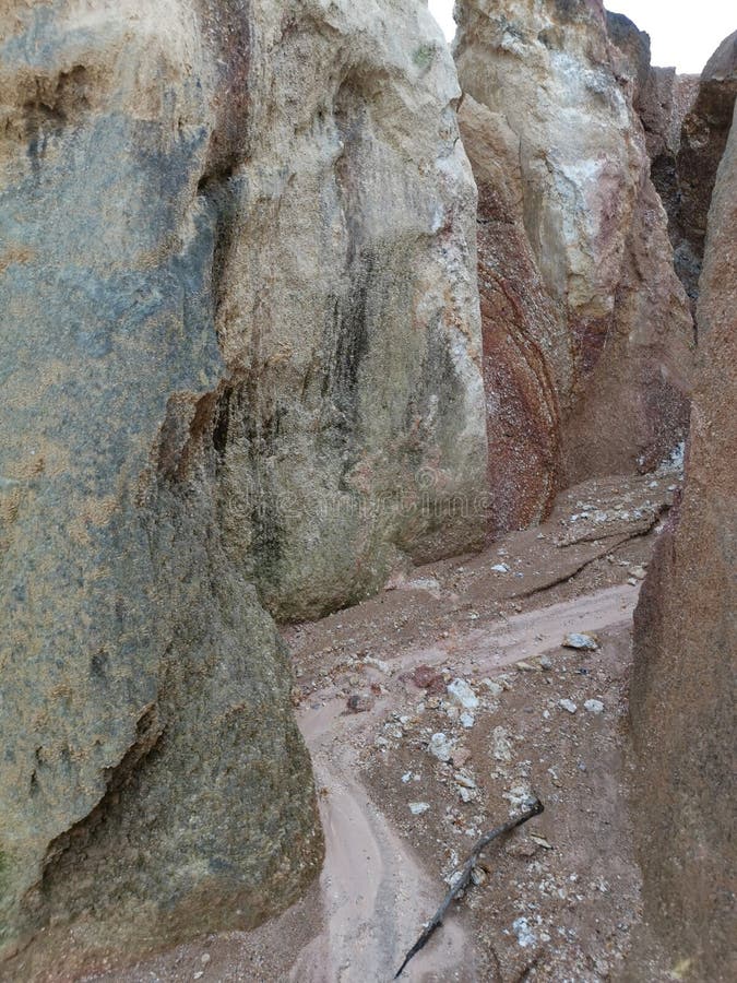 Environment Scene Around the Soil Texture and Pattern of the Limestone ...