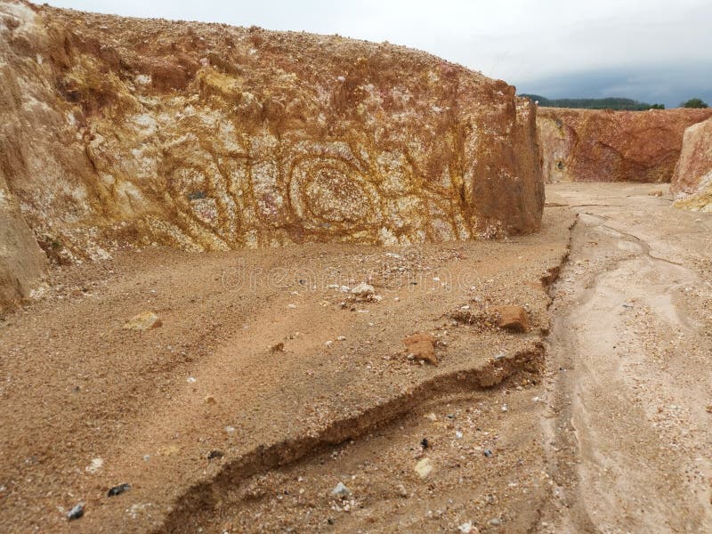 Environment Scene Around the Soil Texture and Pattern of the Limestone ...