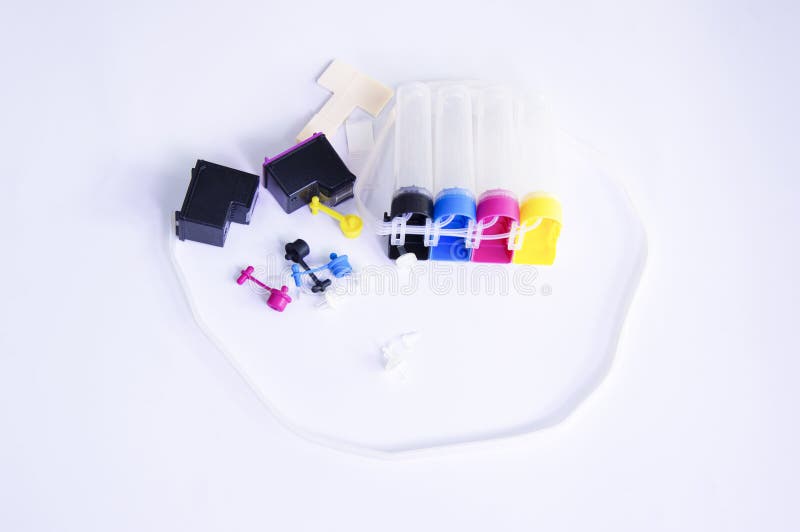 Image of Equipment for Creating Ink Tanks for Printers Stock Image ...