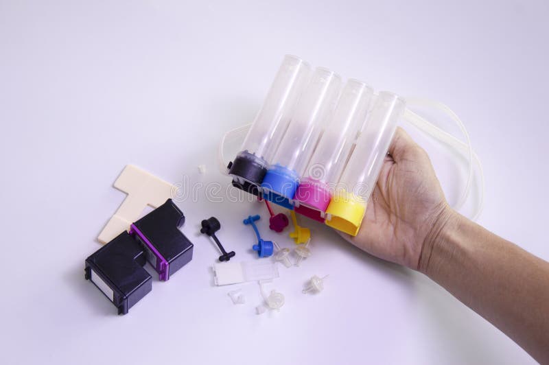 Image of Equipment for Creating Ink Tanks for Printers Stock Image ...