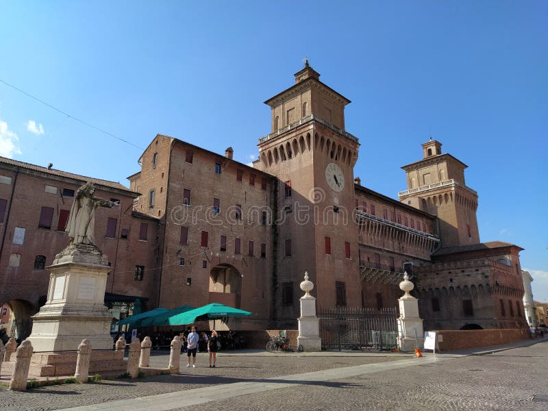 The Este Castle in Ferrara City Stock Image - Image of monument ...