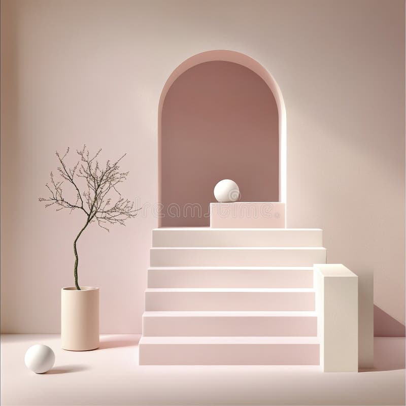 This Image Evokes a Sense of Minimalist Elegance and Serene Tranquility ...