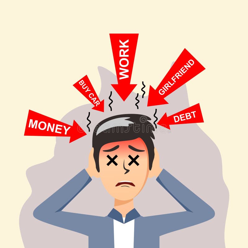 Illustration Vector Graphic of People Stress Stock Vector ...