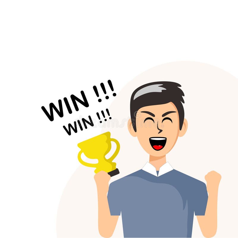 Illustration Vector Graphic of People Win Expression Stock Vector ...