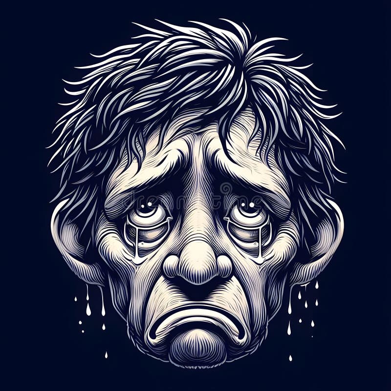 Image of Extreme Human Caricature of Various Facial Expression Art ...