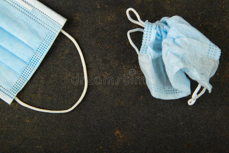 Image of Face Mask Asphalt Background Stock Photo - Image of care ...