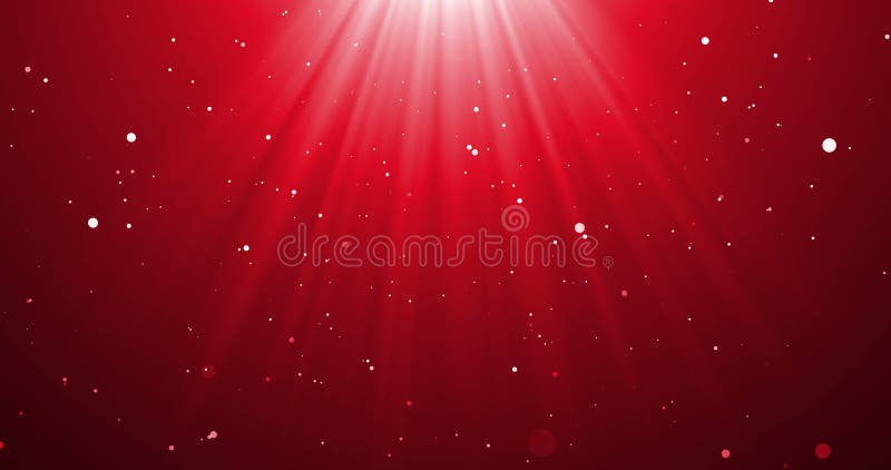 Image of Falling Confetti and Light Rays Over Red Background Stock ...