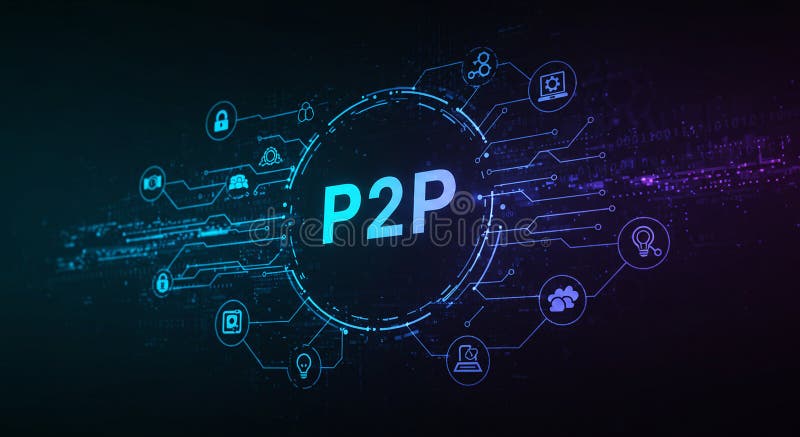 The Image Features the Abbreviation "P2P" Prominently in the Center ...