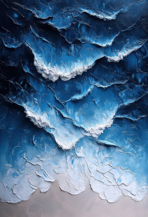 Stunning Abstract Seascape Artwork with Depth and Natural Beauty Stock ...