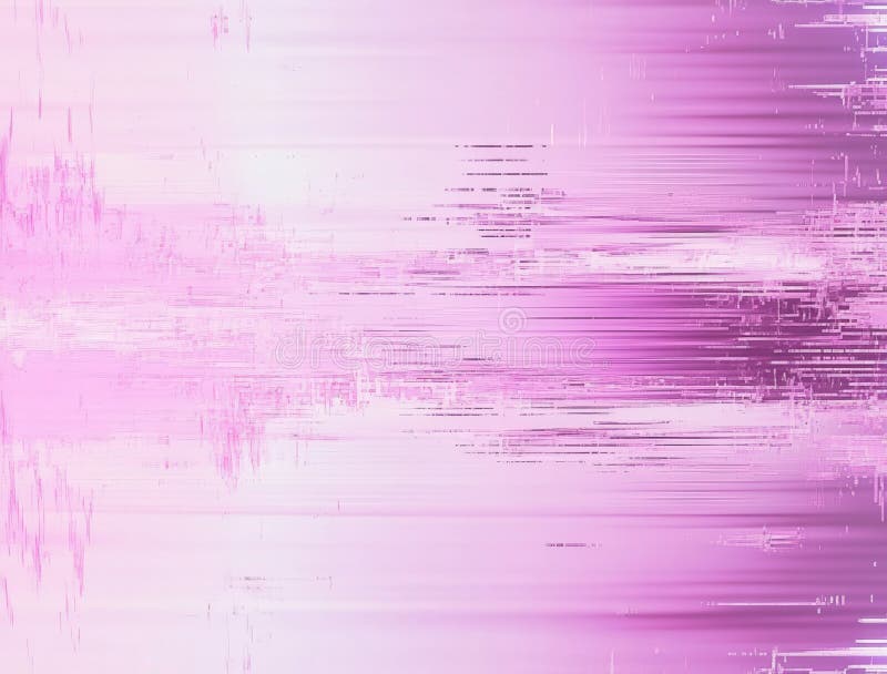 Abstract Pink Glitch Art Background Stock Illustration - Illustration ...
