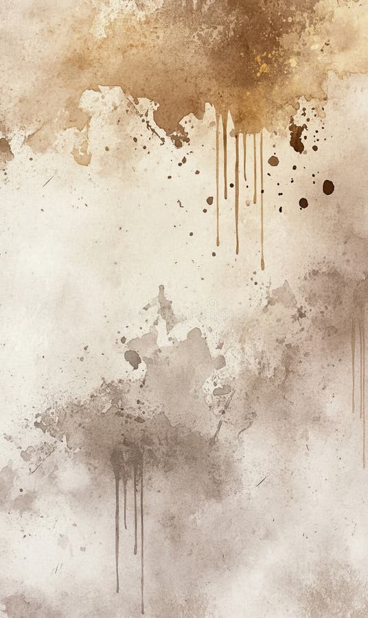 Ink Splatter Abstract Background Dripping Watercolor Earth Tones Stock ...